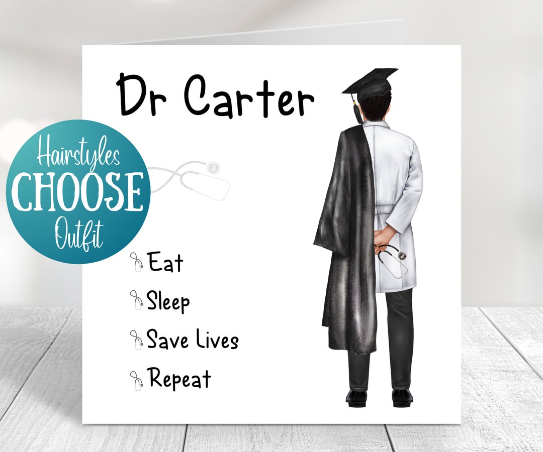 Doctor Graduation Card, Medical School Graduation Card, Dr Graduation ...