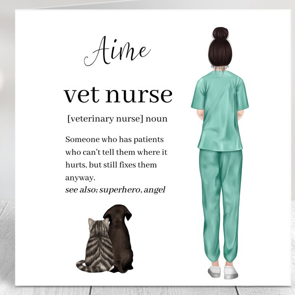 Veterinary Assistant Thank You Card - Etsy
