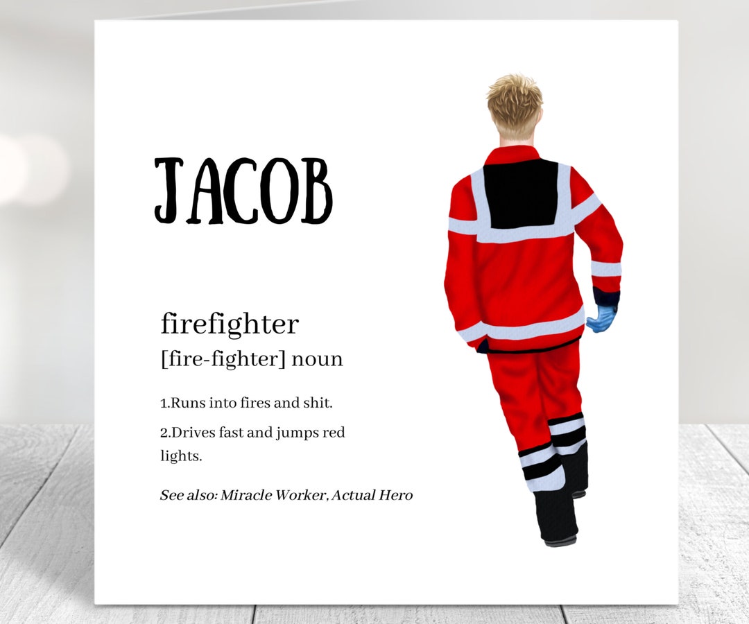 Fireman Card, Firefighter Card, Firefighter Retirement, Firefighter ...