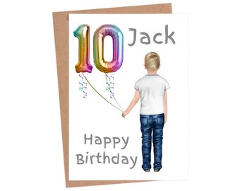 Birthday Cards for 10 Year Old Boys - Etsy UK