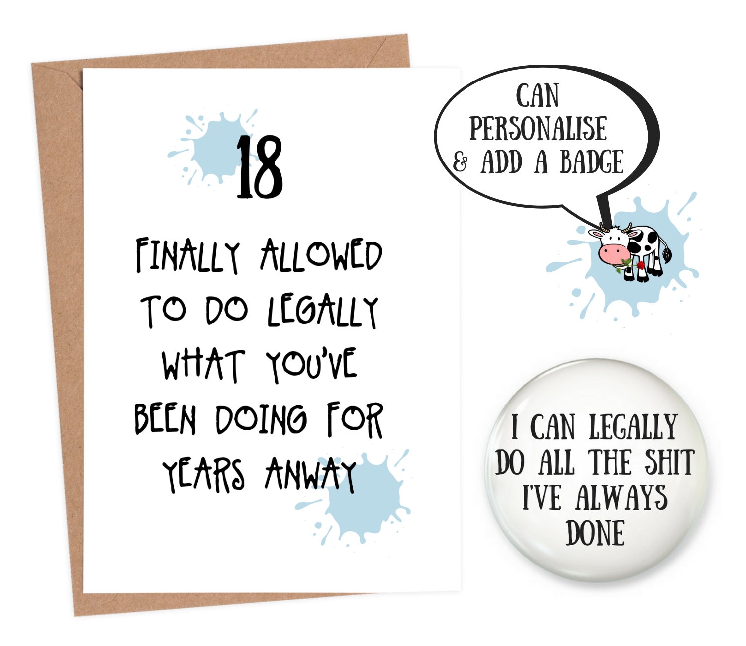 Funny 18th Birthday Funny 18th Card 18th Birthday Card - Etsy UK