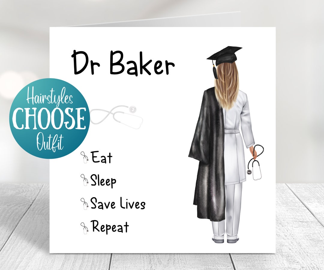 Doctor Graduation Card, Medical School Graduation Card, Dr Graduation ...