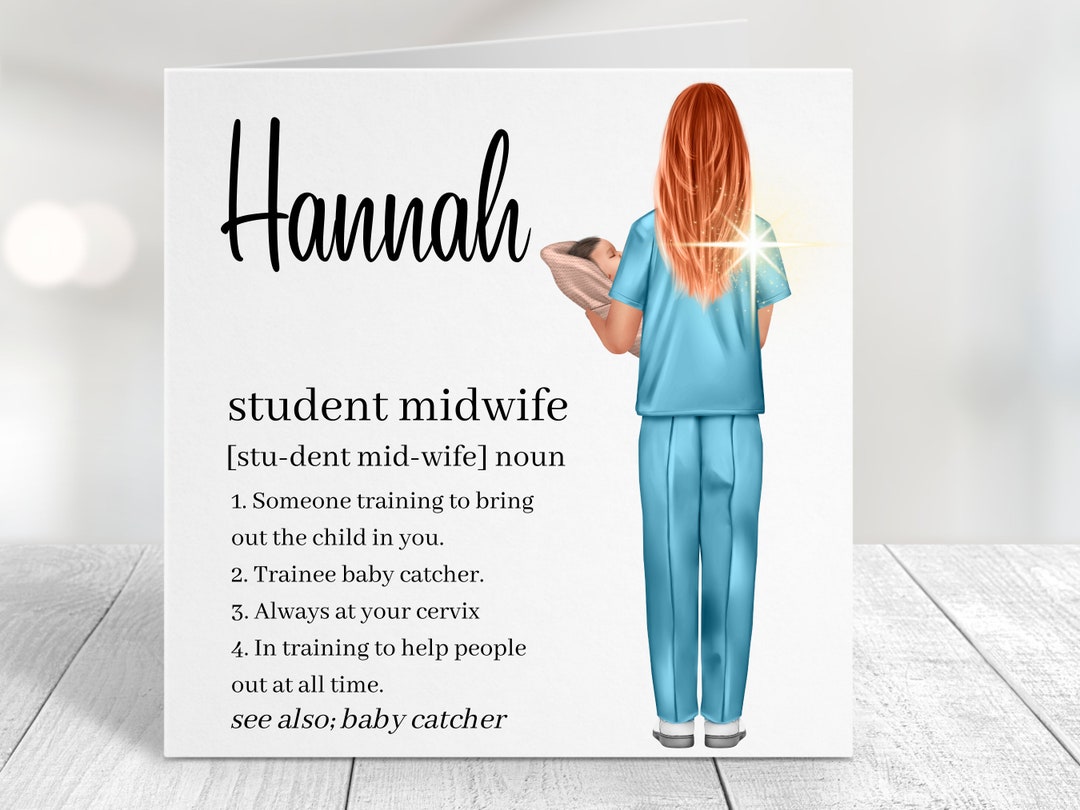Student Midwife Card, Student Midwife Badge, Midwifery Student, Midwife ...