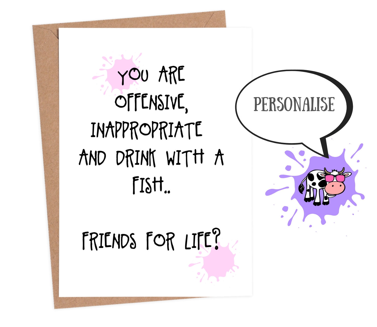 Funny Friend Card Joke Card Best Friend Card Funny Best - Etsy UK