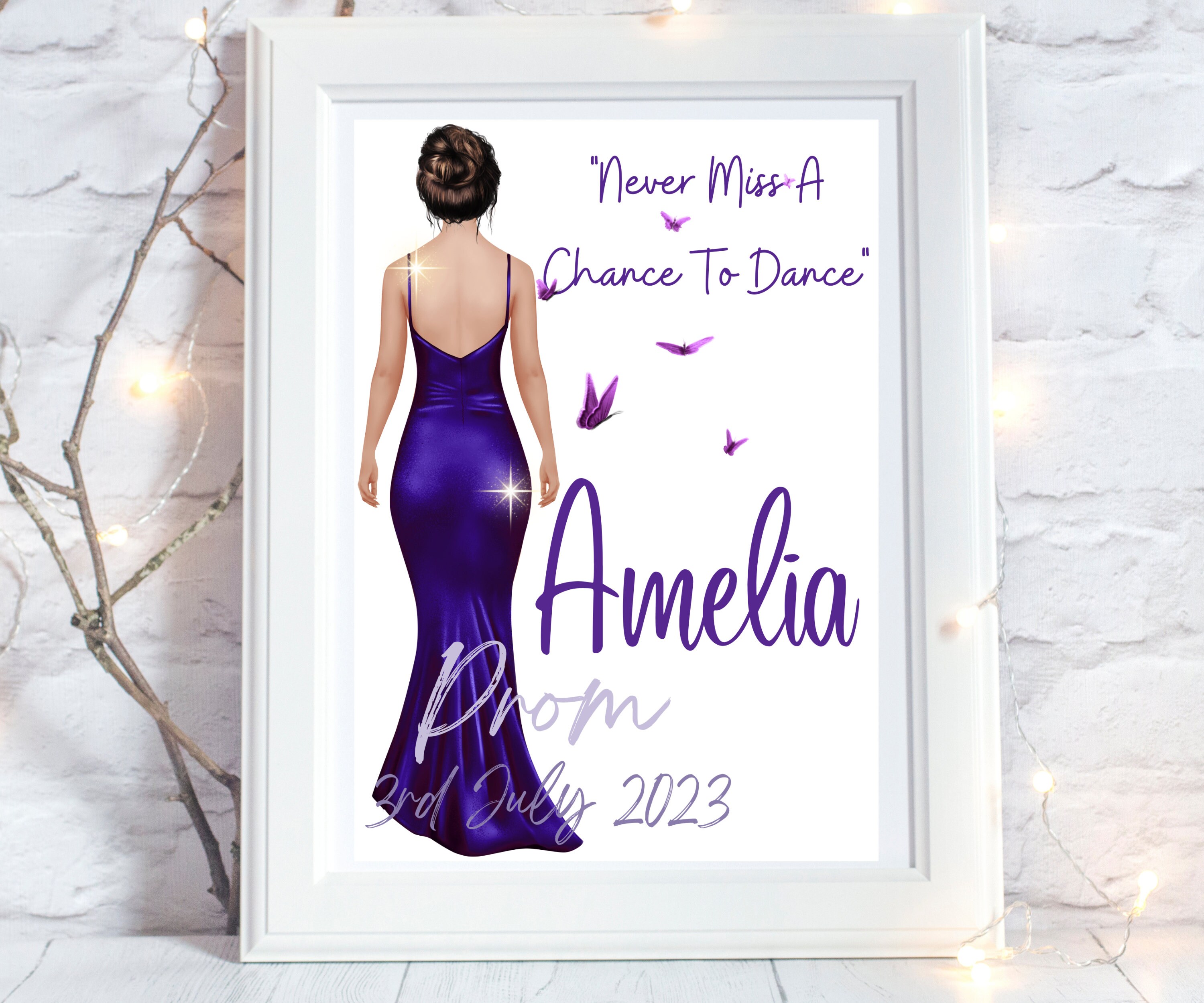 Prom Cards for Girls Change Hair and Dress High School Prom - Etsy