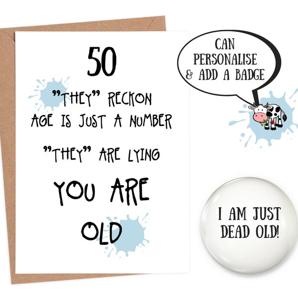Rude 50th Birthday Card - Etsy UK