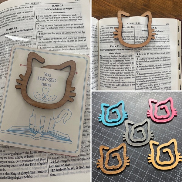 Cat Paperclip Holder - Etsy