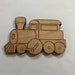 Unfinished Wooden Train to Paint. Train Engine Wooden Blank. Unfinished ...