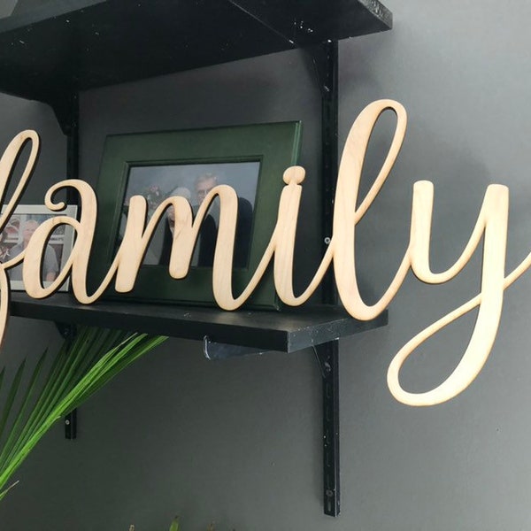 Family Wall Words - Etsy