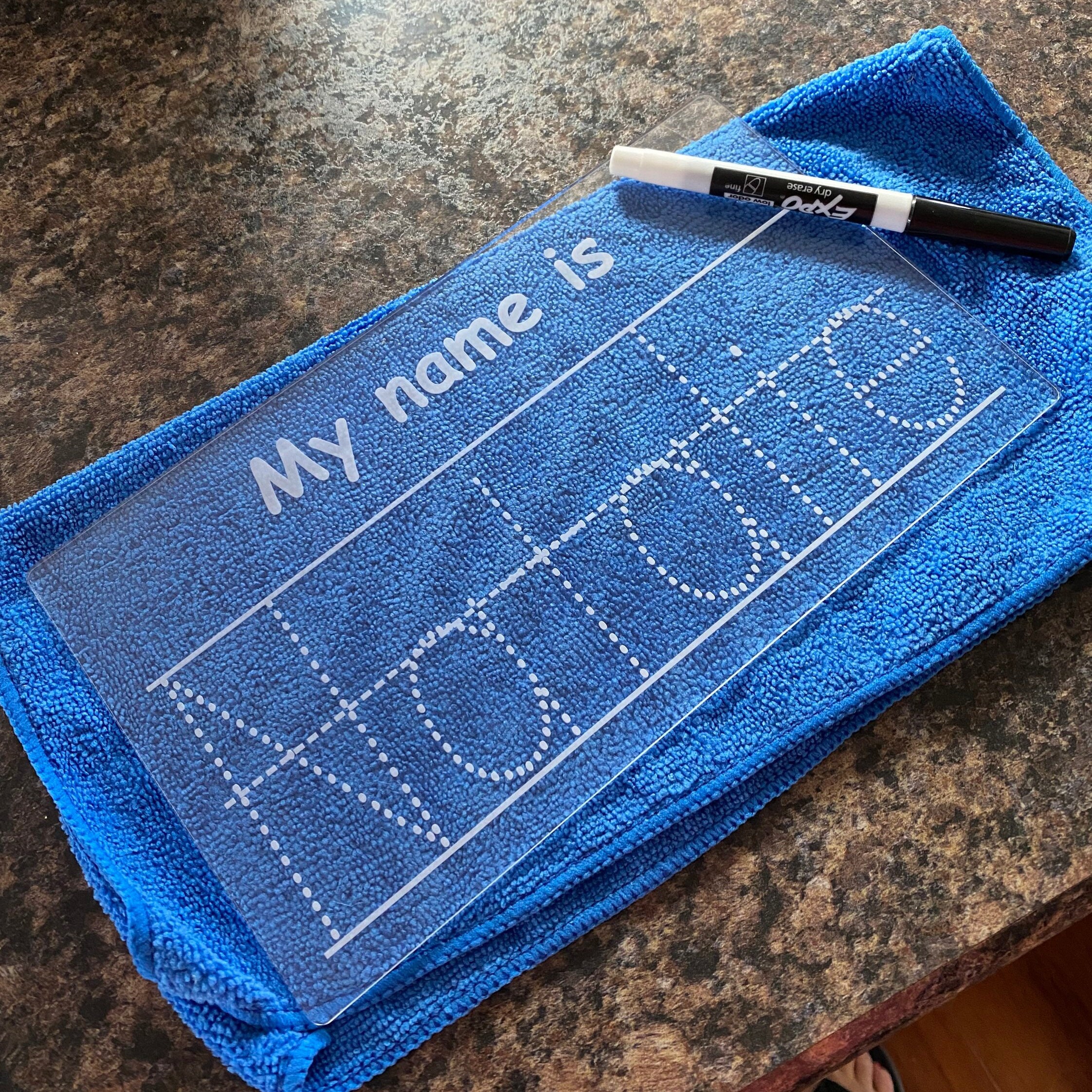 Name Board for Kids. Practice Writing Letters for Children. - Etsy