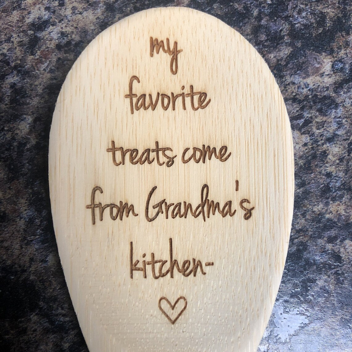 Grandma Wooden Engraved Spoon. Grammys Kitchen Spoon. - Etsy