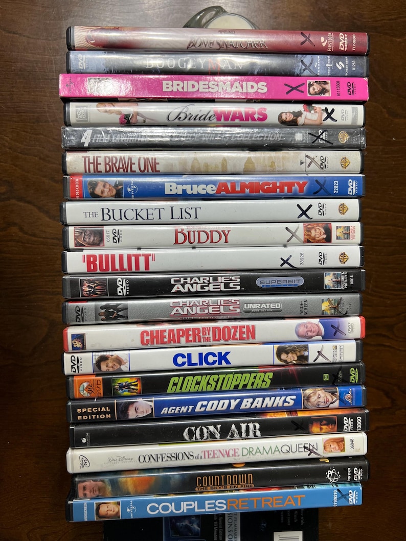 DVD Movies Used. A-fa Title. Pick Your Own Movie. Over 200 Movies. - Etsy