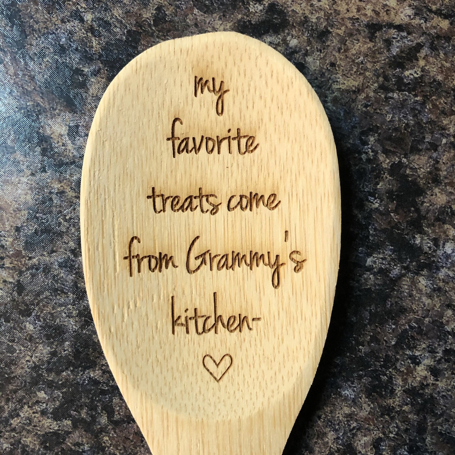Grandma Wooden Engraved Spoon. Grammys Kitchen Spoon. - Etsy