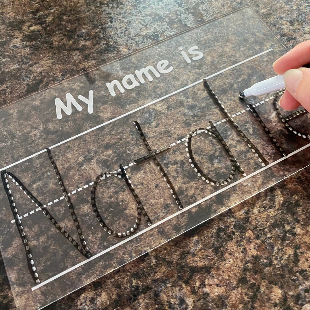 Name Board for Kids. Practice Writing Letters for Children. Dry Erase ...