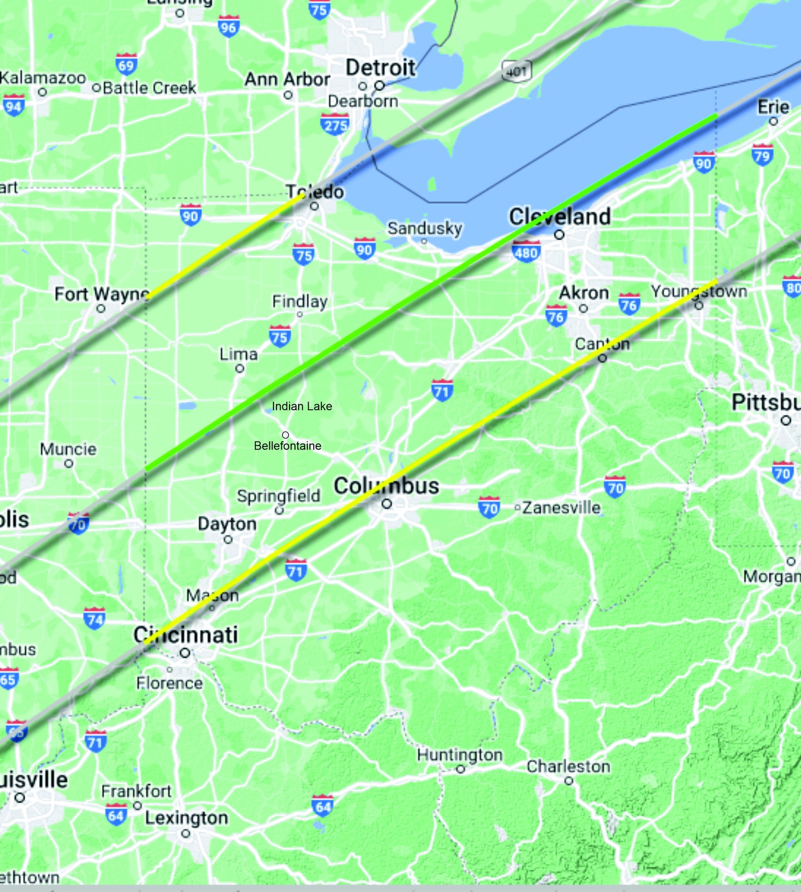 I Got Mooned Ohio State Refrigerator Magnet. Wooden 2024 Ohio Eclipse ...