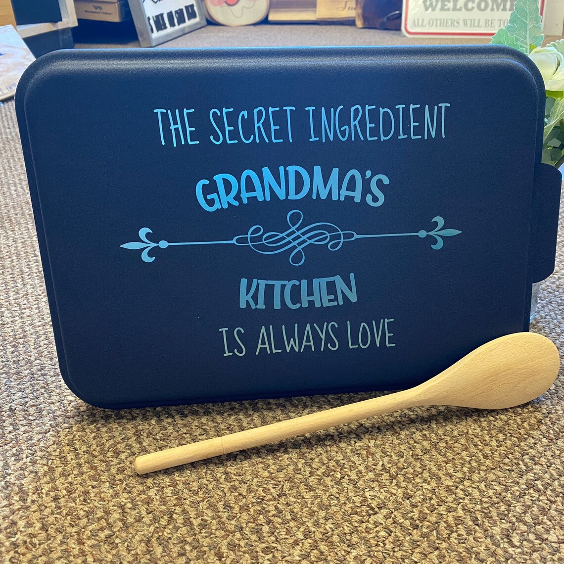 Grandma Aluminum Baking Pan With Lid. Grandma Gift. - Etsy