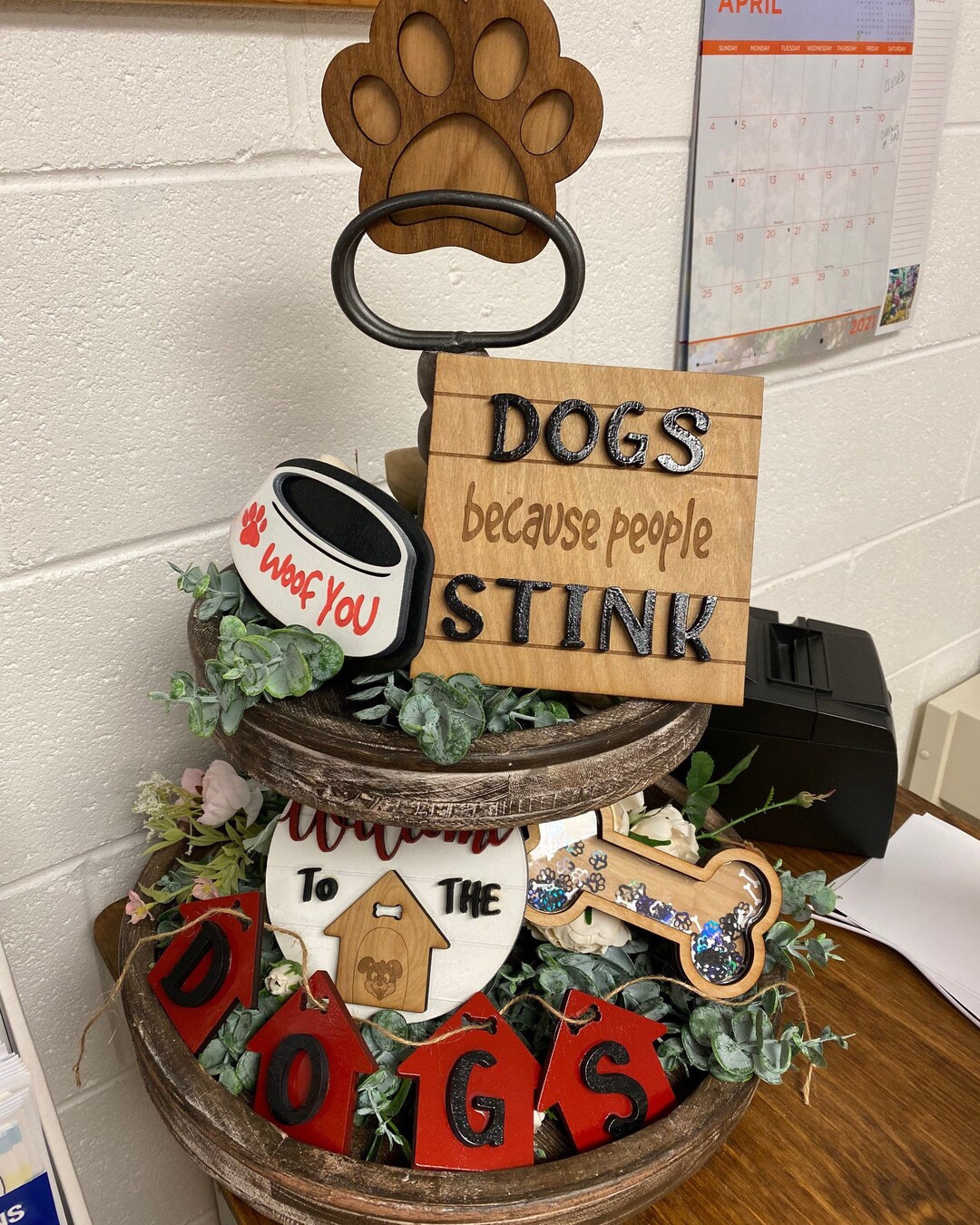 DIY Dog Themed Farmhouse Tray. Dog Decor. Blank Dog Wooden - Etsy