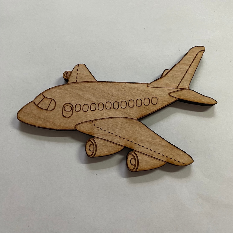 Unfinished Wood Airplane Craft Blank: Paintable Wooden Aircraft. - Etsy