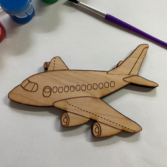 Unfinished Wooden Airplane to Paint. Aircraft Wooden Blank. - Etsy