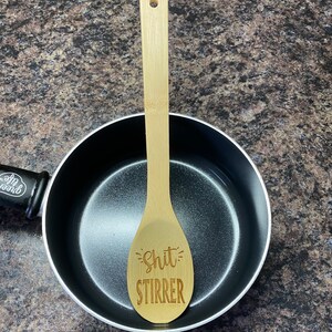 Shit Stirrer. Pot Stirrer. Wooden Spoon Engraved. - Etsy