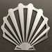 Scallop Shell Aluminum Metal Wall Art Decoration Skilwerx 9x9 Ocean ...