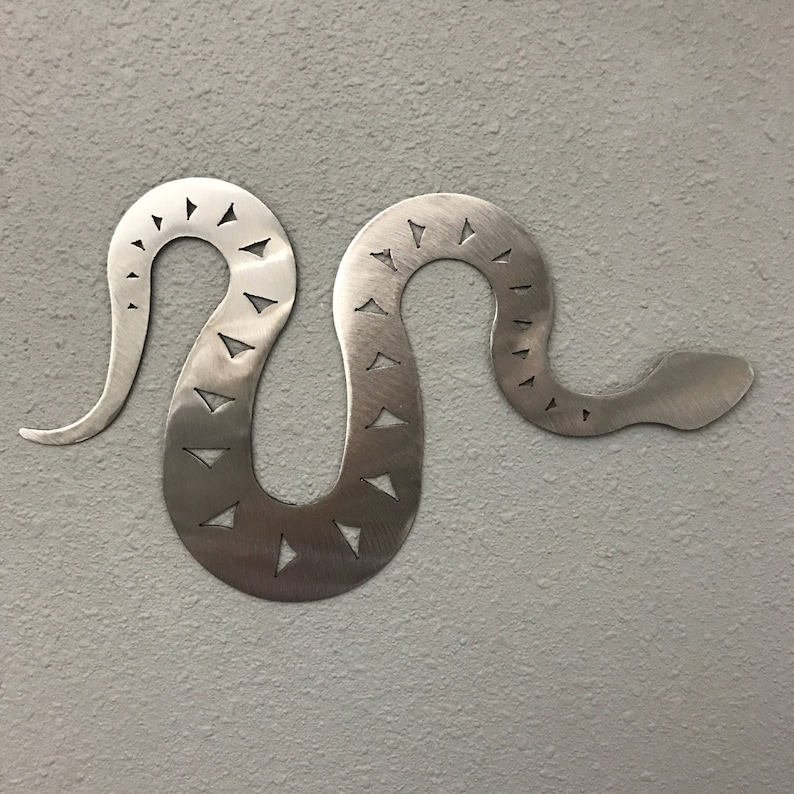 Snake Metal Wall Art Decoration Skilwerx 13x8 Wild Life Cabin - Etsy
