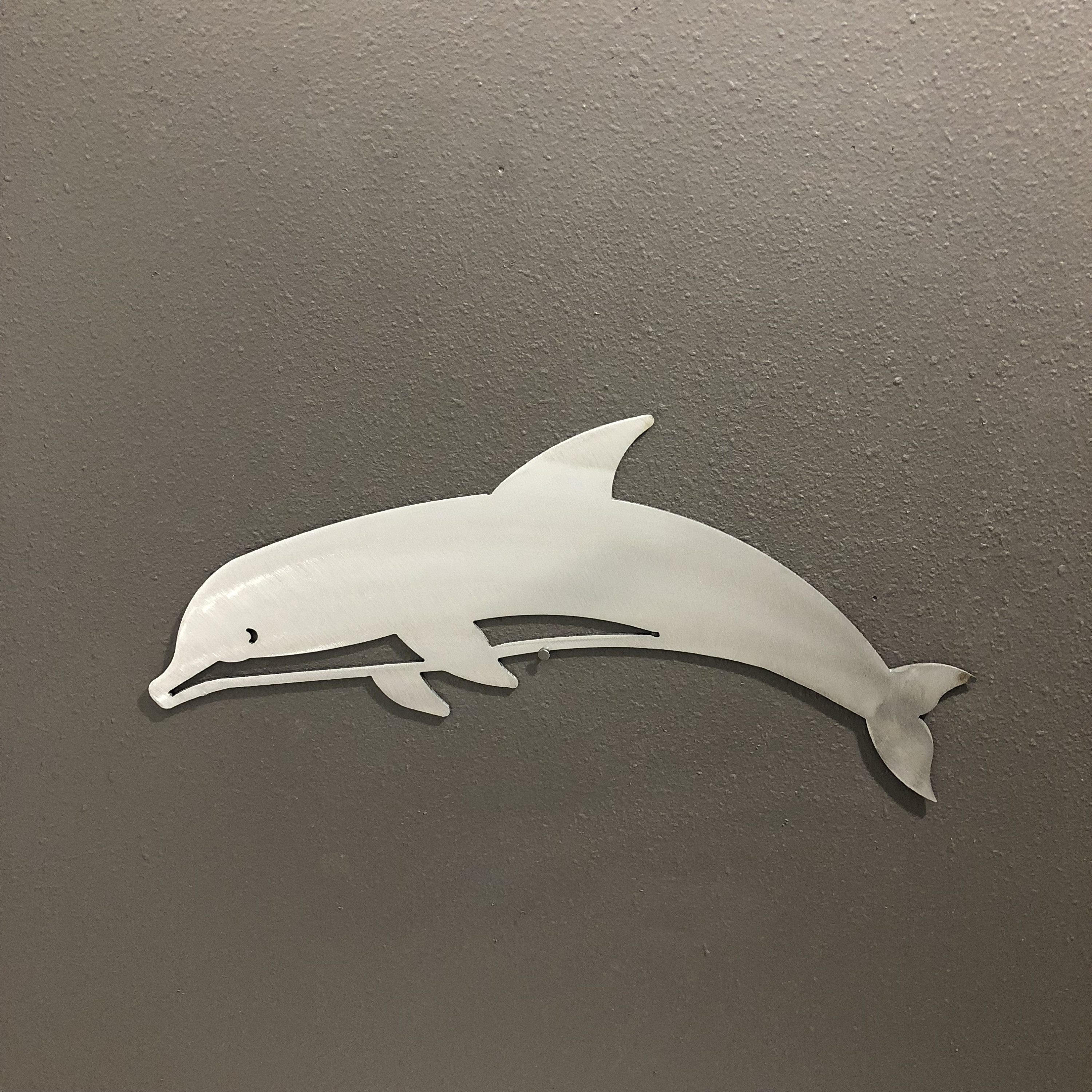 Dolphin Metal Wall Art Decoration Skilwerx 13x5 Ocean Nautical | Etsy