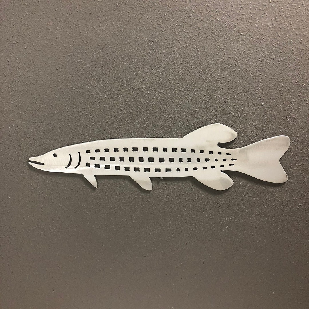 Northern Pike Metal Wall Art Decoration Skilwerx 14x5 Ocean Nautical ...