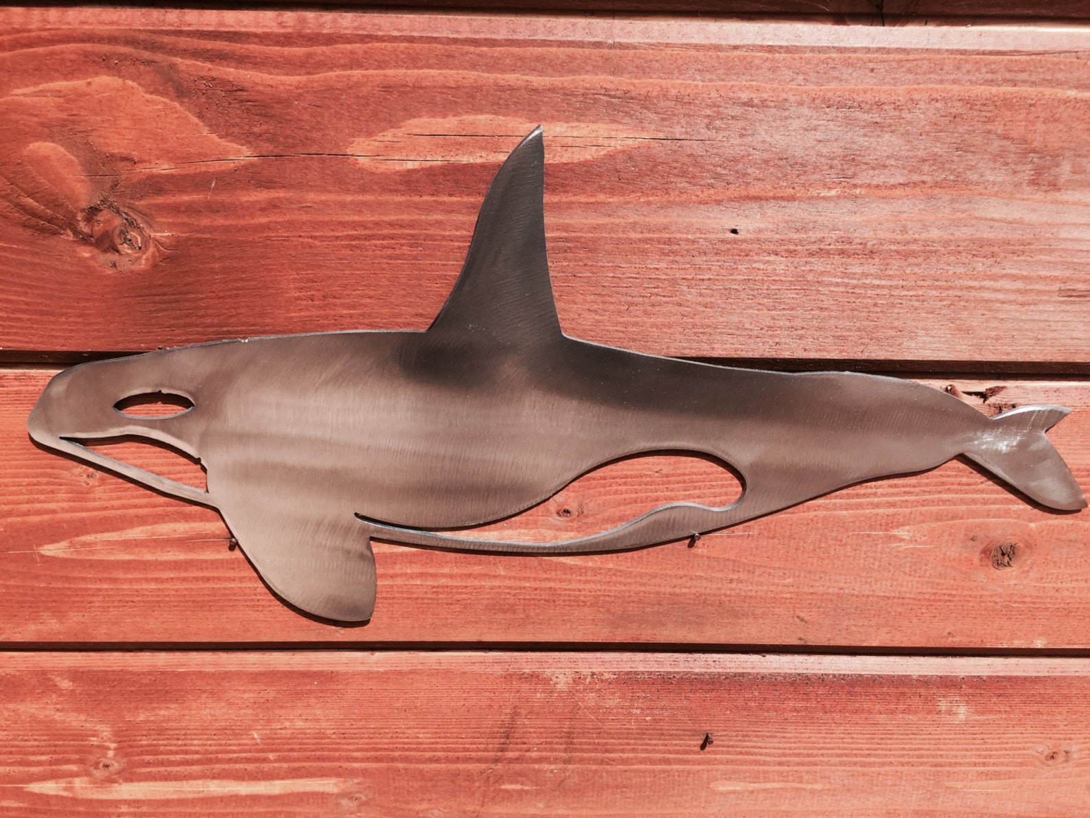 Orca Whale Aluminum Metal Wall Art Decoration Skilwerx 14x7 - Etsy UK