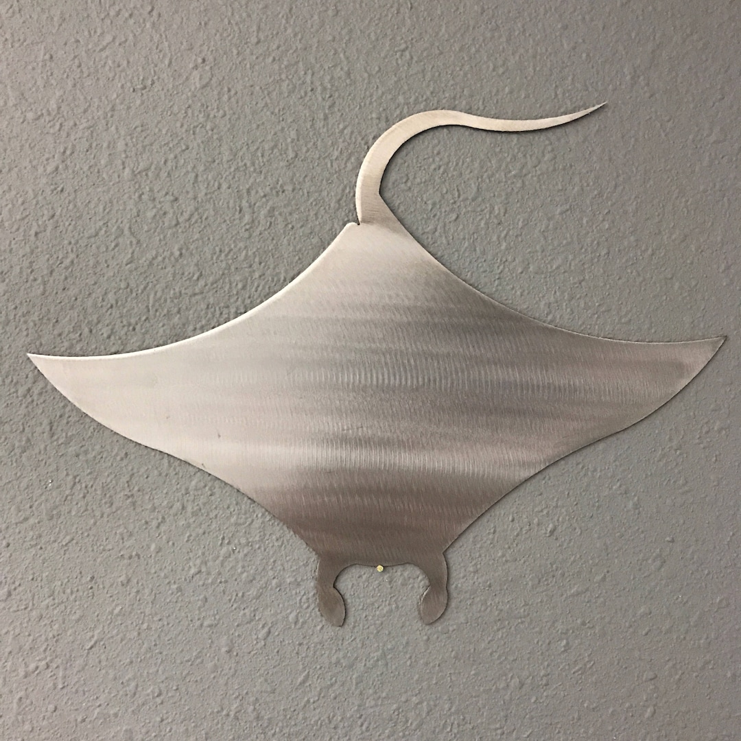 Manta Ray Aluminum Metal Wall Art Decoration Skilwerx 18 X 14 Ocean ...