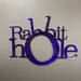 Rabbit Hole Metal Wall Art Decoration Skilwerx Mythical Mysterious - Etsy