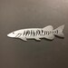 Musky Aluminum Metal Wall Art Decoration Skilwerx 20 X 5 Ocean Nautical ...