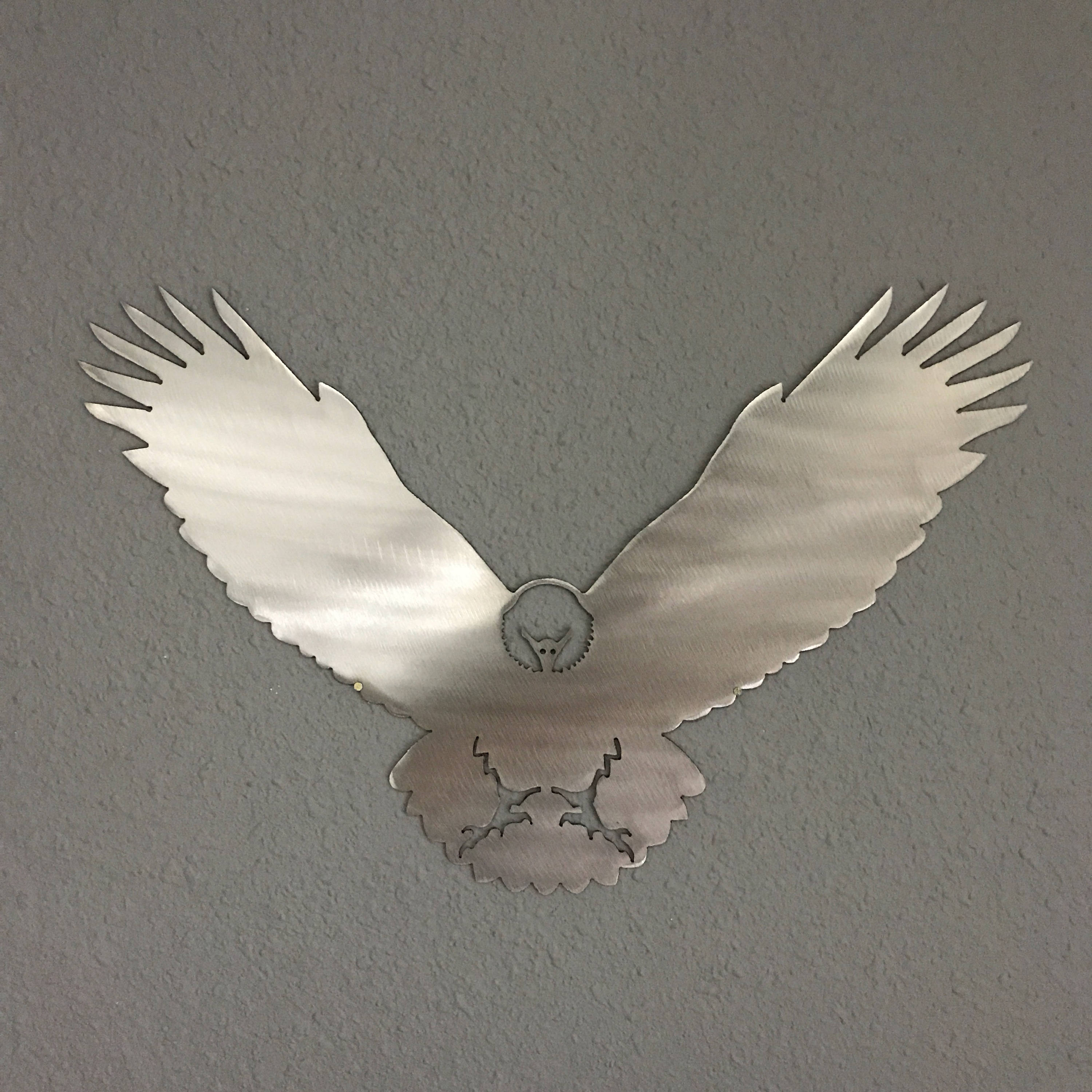 Eagle Aluminum Metal Wall Art Decoration Skilwerx 18 X 12 Etsy