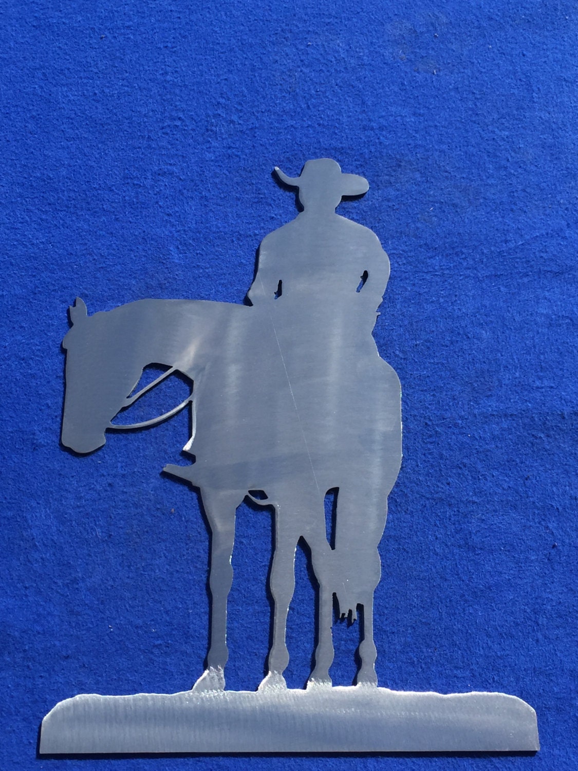 Cowboy Metal Wall Art Decoration Skilwerx 12x9 Western Cowboy - Etsy