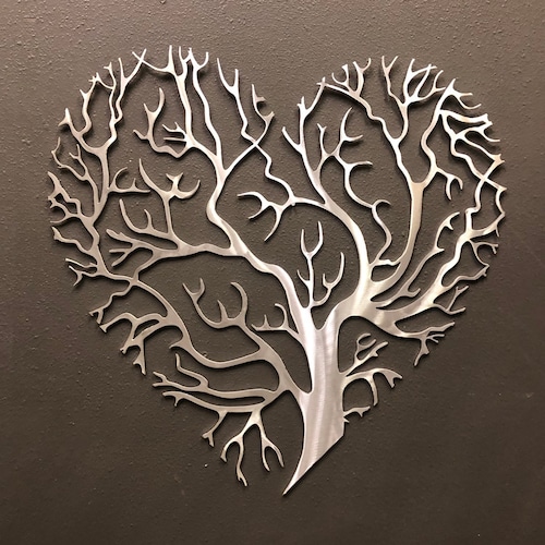 Curly Tree of Life With Cardinals Metal Wall Art - Etsy