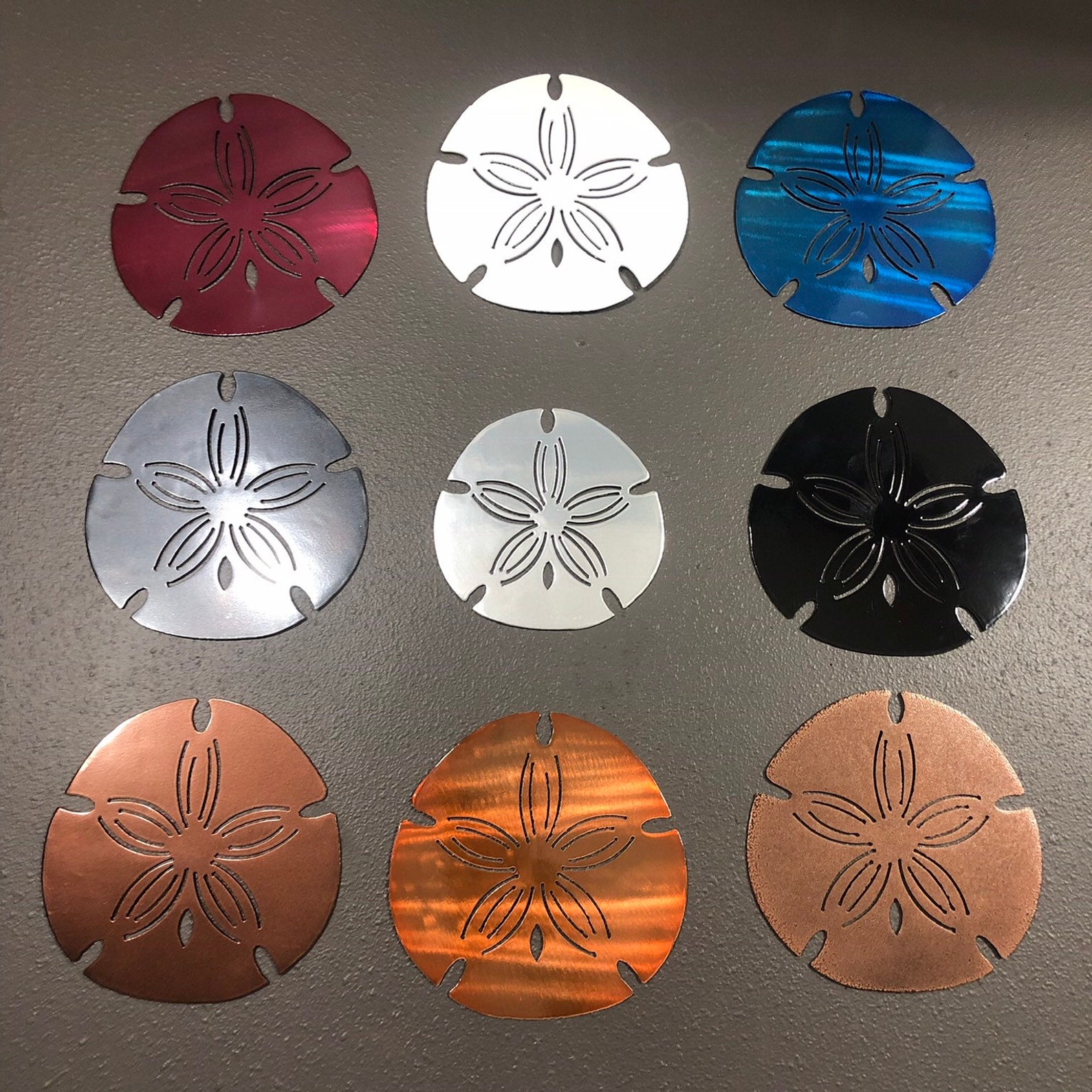 Seashell Metal Wall Art Decoration Skilwerx 12x7 Ocean - Etsy