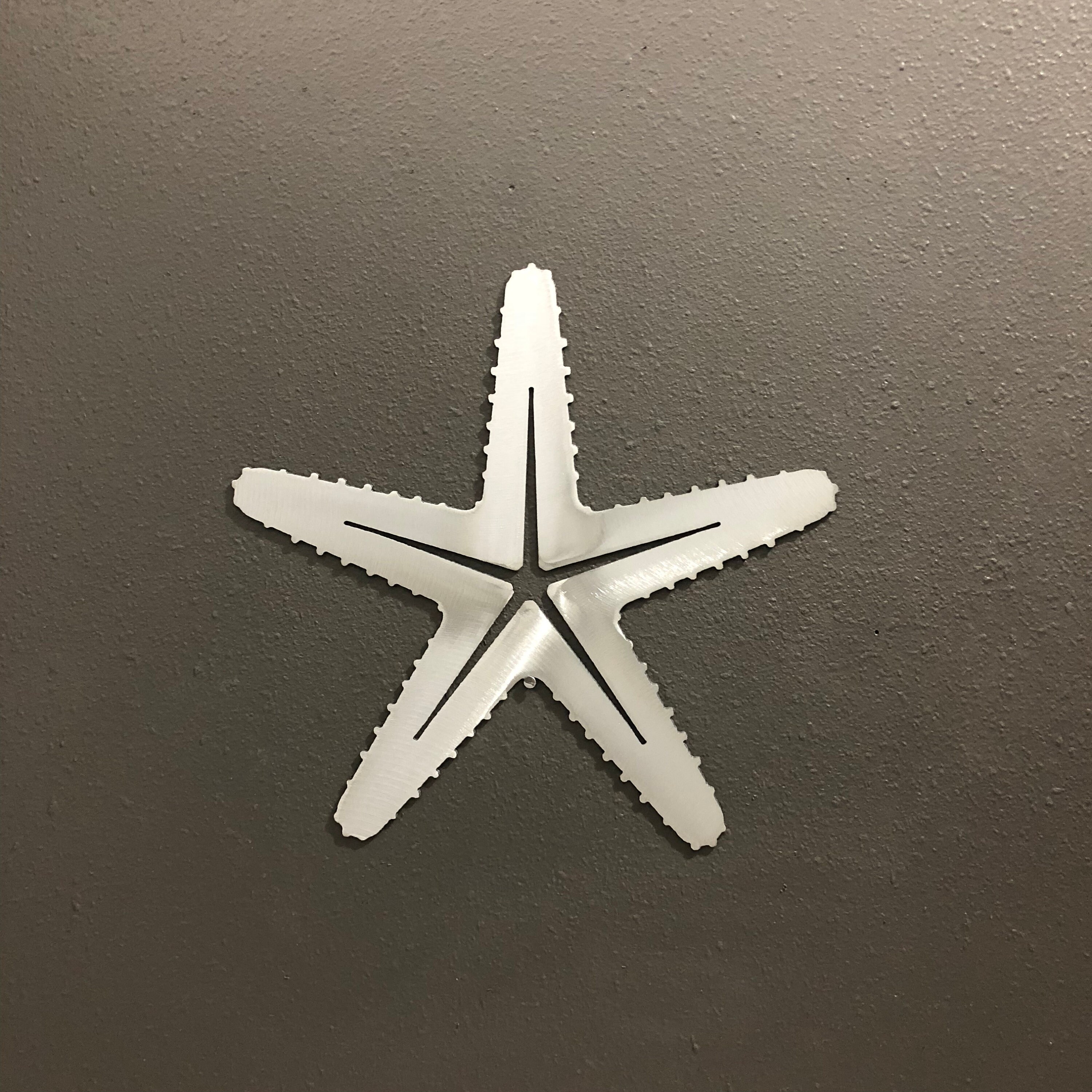 STARFISH Metal Wall Art Decoration Skilwerx 9x9 Ocean Nautical - Etsy