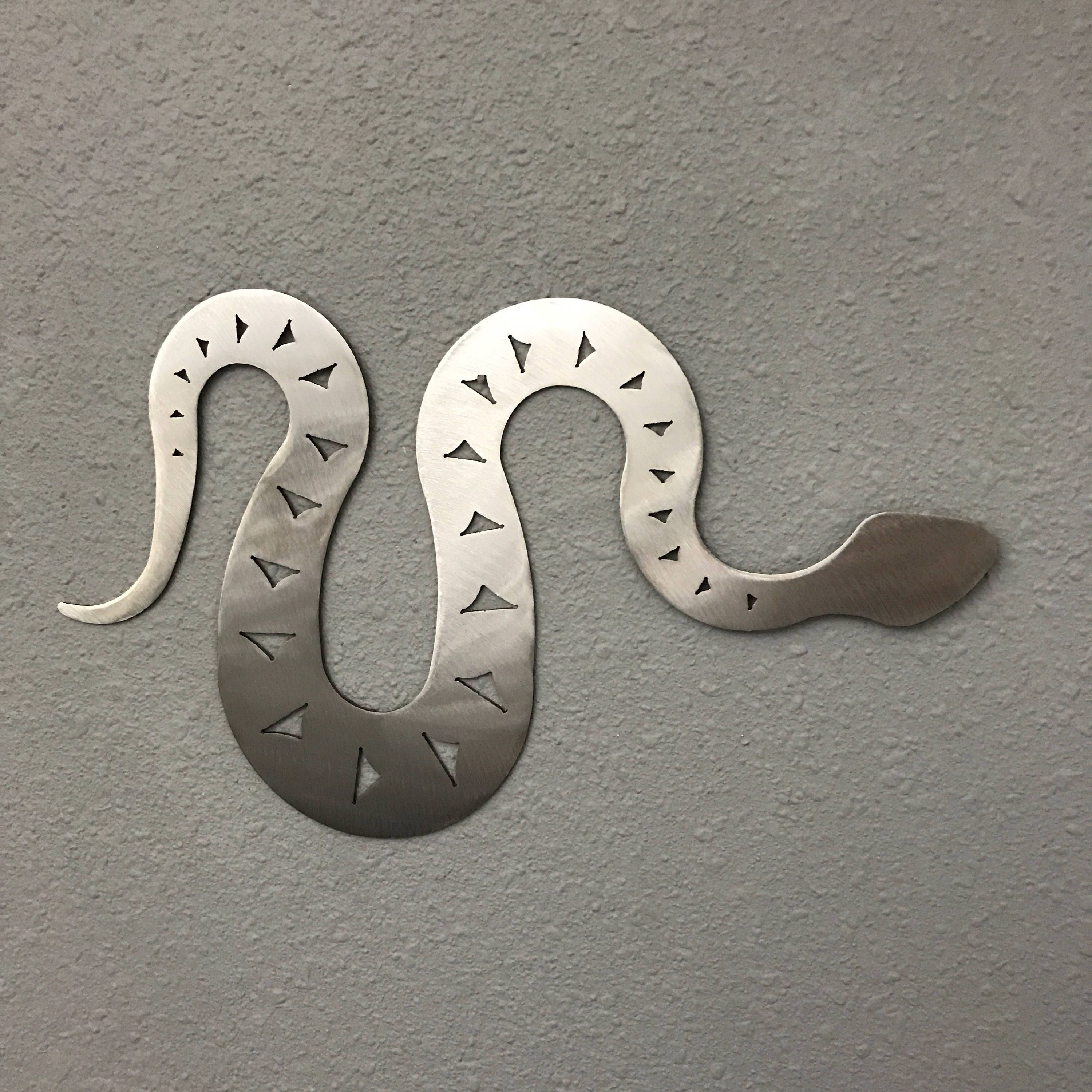 Snake Aluminum Metal Wall Art Decoration Skilwerx 13x8 Wild - Etsy