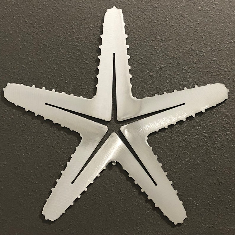 STARFISH Metal Wall Art Decoration Skilwerx 9x9 Ocean Nautical - Etsy