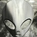 Alien Head Aluminum Metal Wall Art Decoration Skilwerx 9x6 Area 51 ...