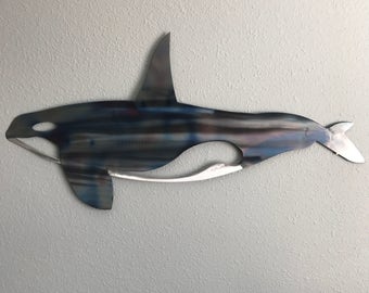 Orca Metal Art | Etsy