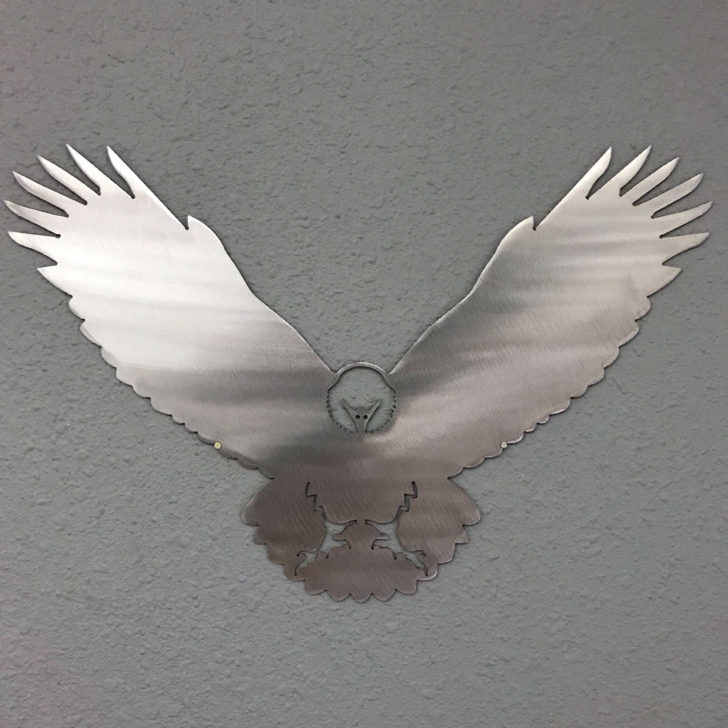 Eagle Aluminum Metal Wall Art Decoration Skilwerx 18 X 12 Etsy