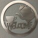 Coffee Welcome Sign Aluminum Metal Wall Art Decoration Skilwerx 9x9 ...