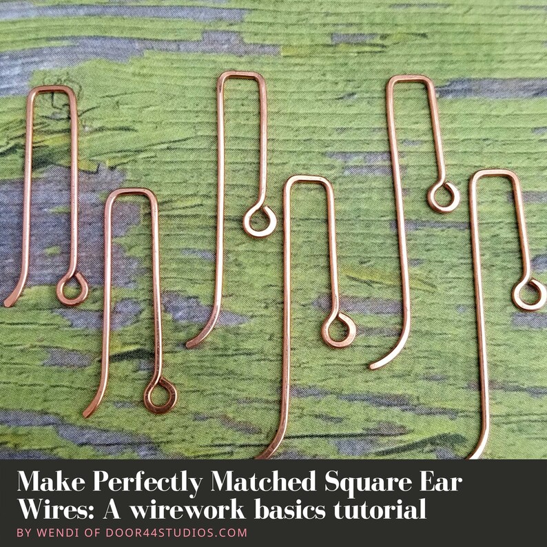 Square Ear Wires Tutorial, DIY Earring Findings, Wirework Basics ...