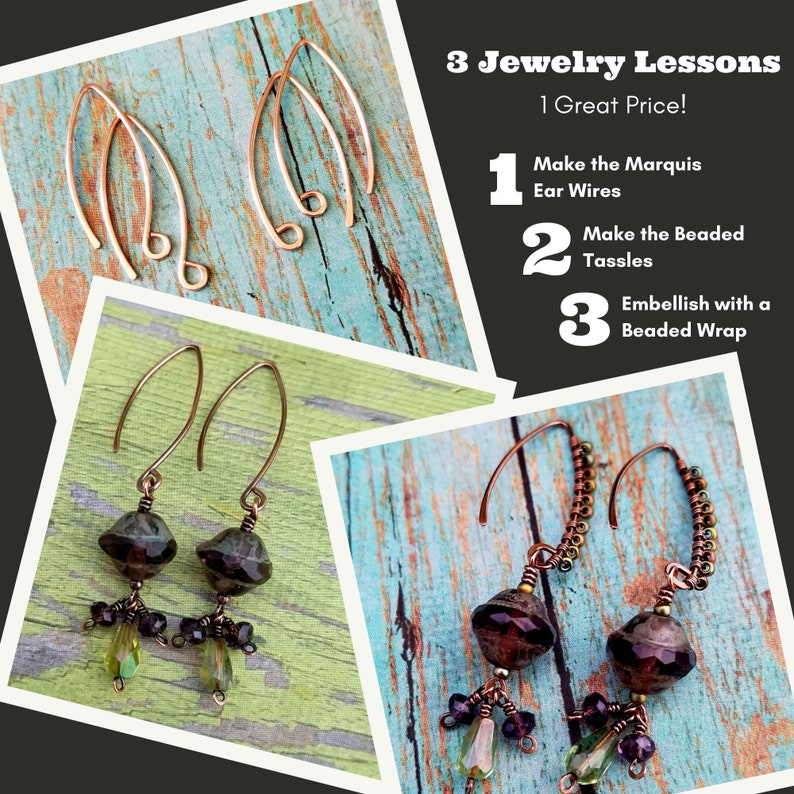 3 Wire Wrapped Jewelry Lessons for Beginners Learn to Make - Etsy