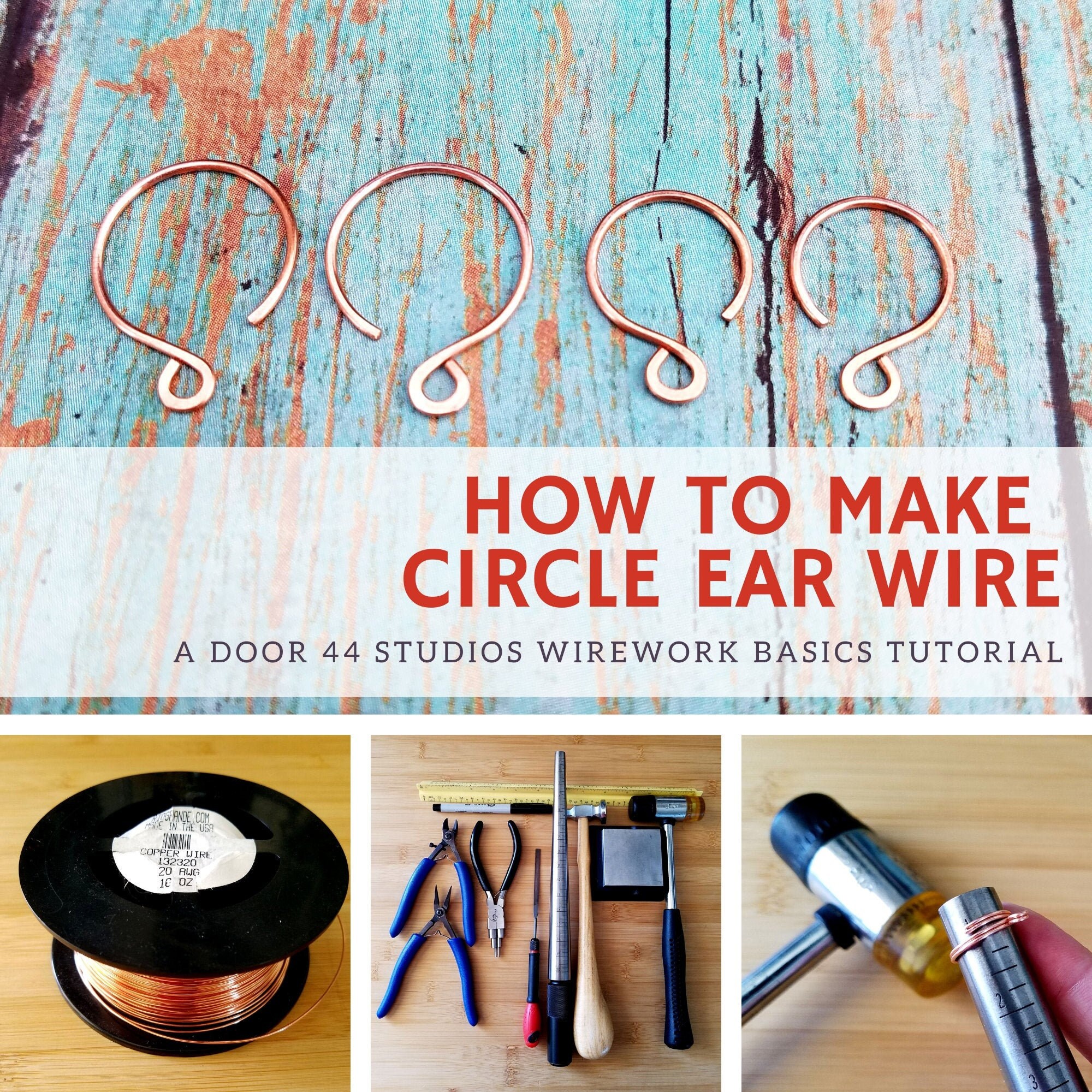 Circle Ear Wires Tutorial, DIY Earring Findings, Wirework Basics ...