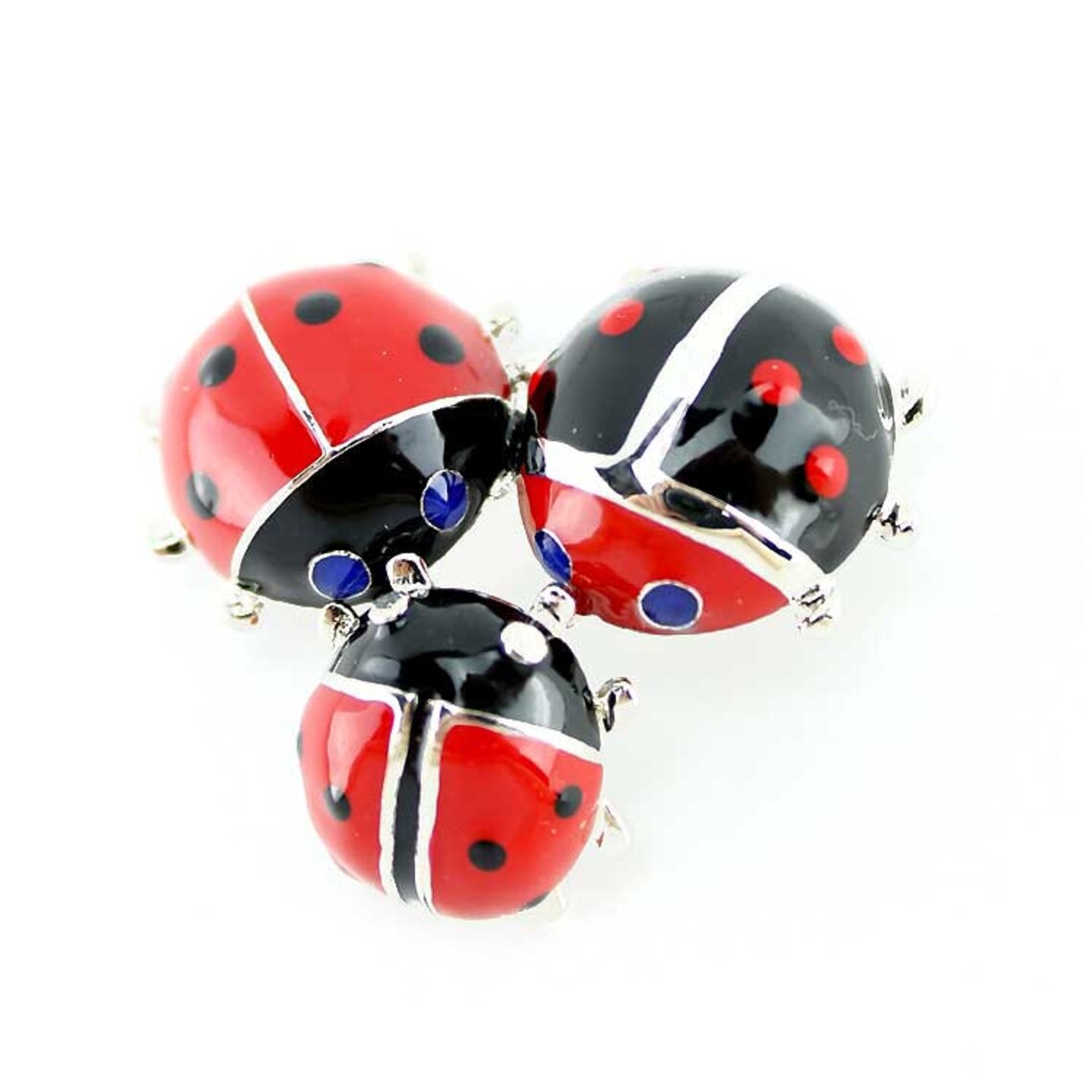 Red Ladybug Brooch DIY Craft Project Component Ruby Red - Etsy