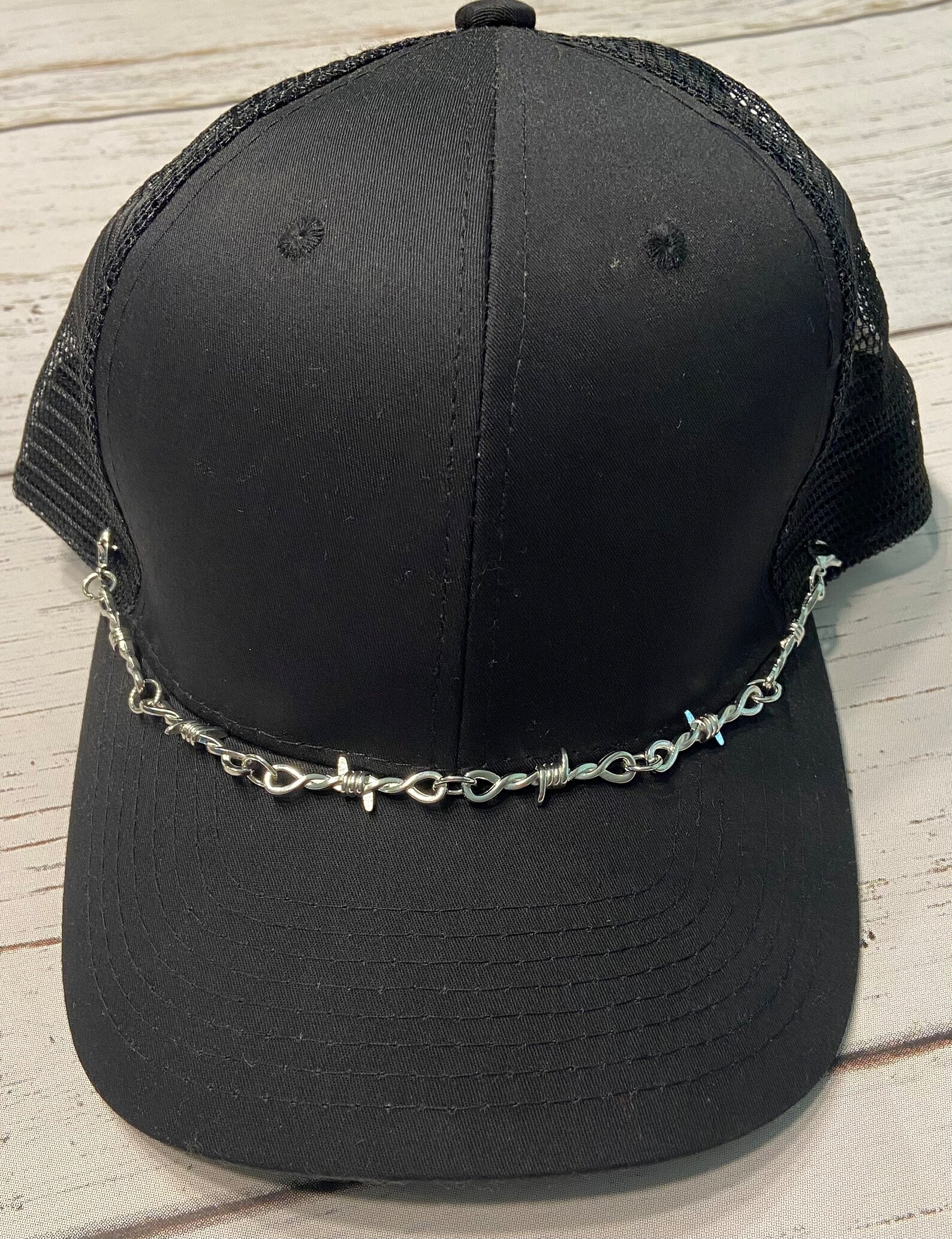 Barbed Wire Hat Chain, Trucker Hat Chain, Chain for Trucker Hat, Hat ...