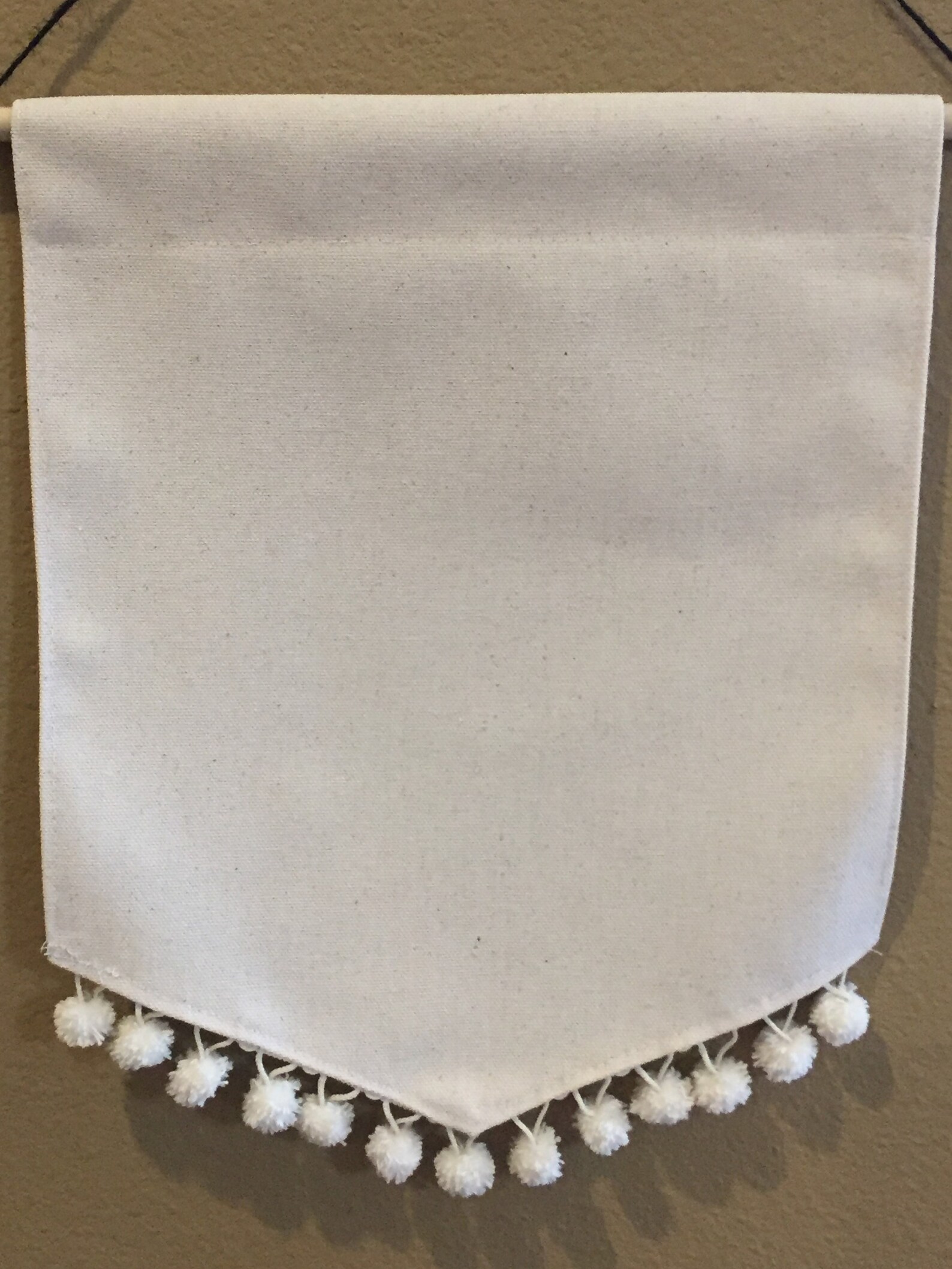 Decorative Pin Display Pin Banner With Pom Poms Canvas Wall - Etsy