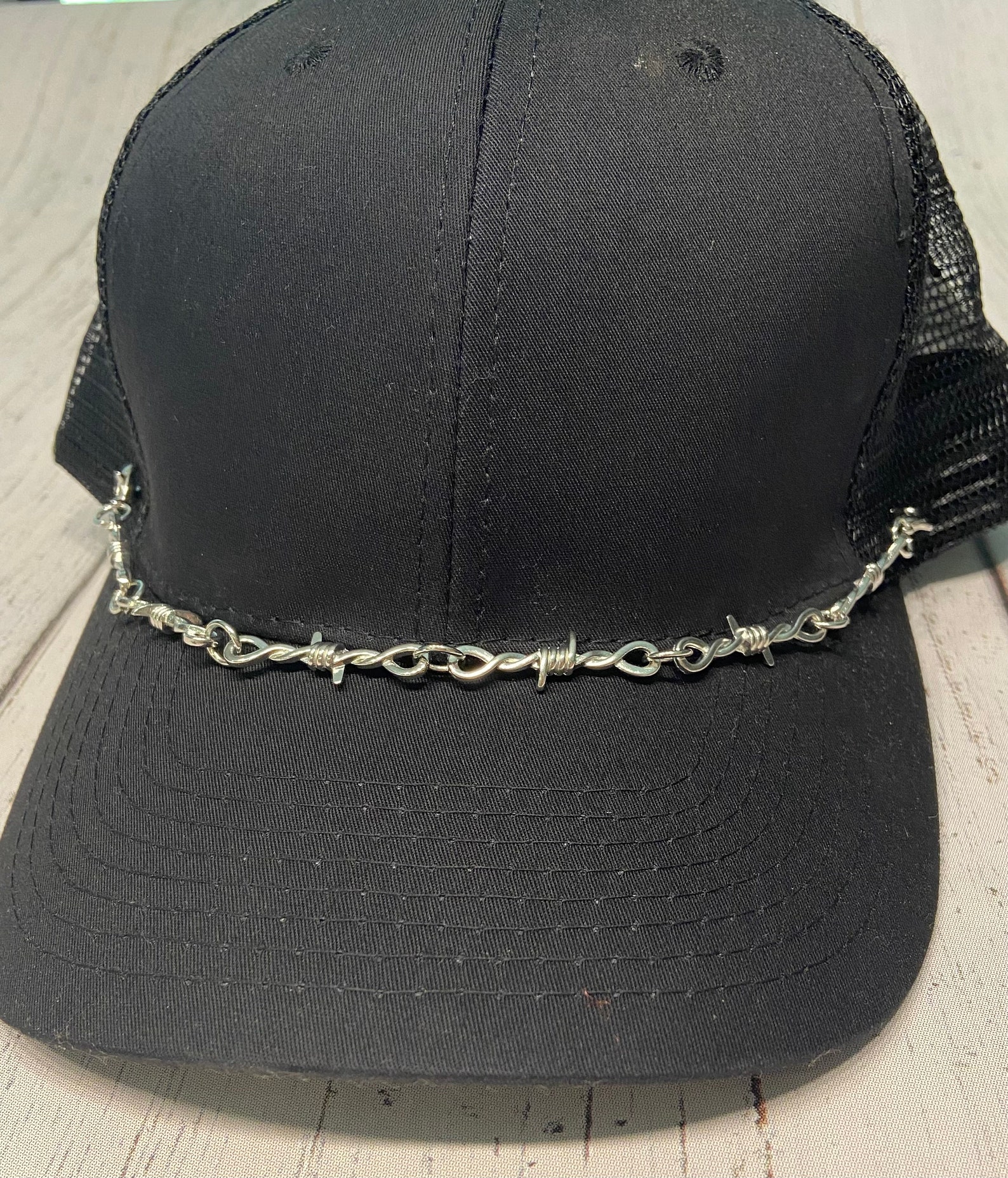 Barbed Wire Hat Chain, Trucker Hat Chain, Chain for Trucker Hat, Hat ...